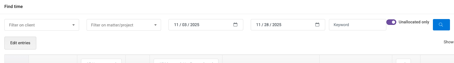 Using the Find Time Feature – Chrometa